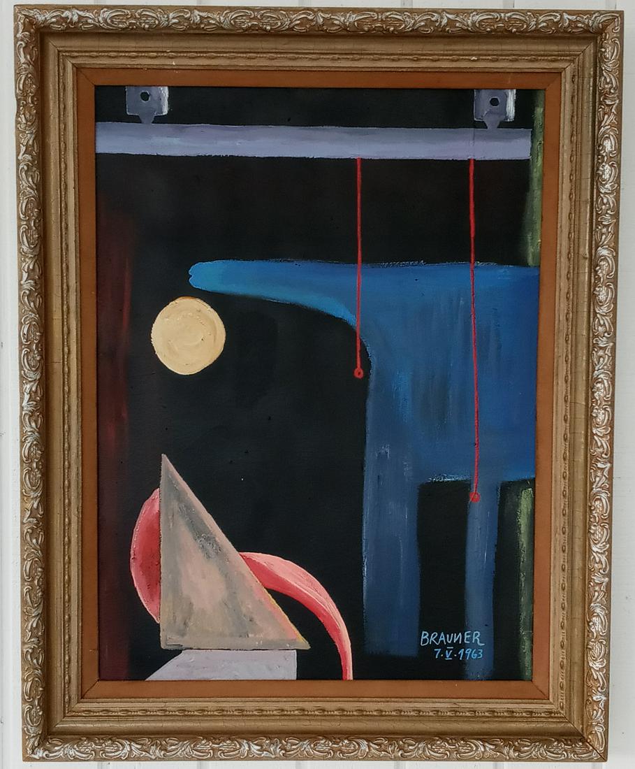 Signed Victor Brauner Expressionism Surreal Painting