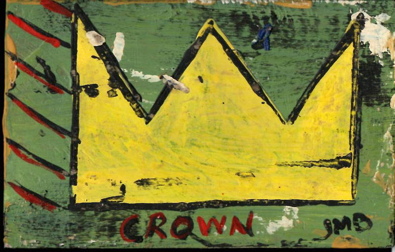 JMB Signed - SAMO CROWN - Painting on Thick Cardboard - Mar 19, 2022 ...