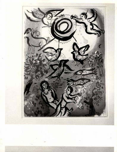 1972 Photo Marc Chagall Creation Painting