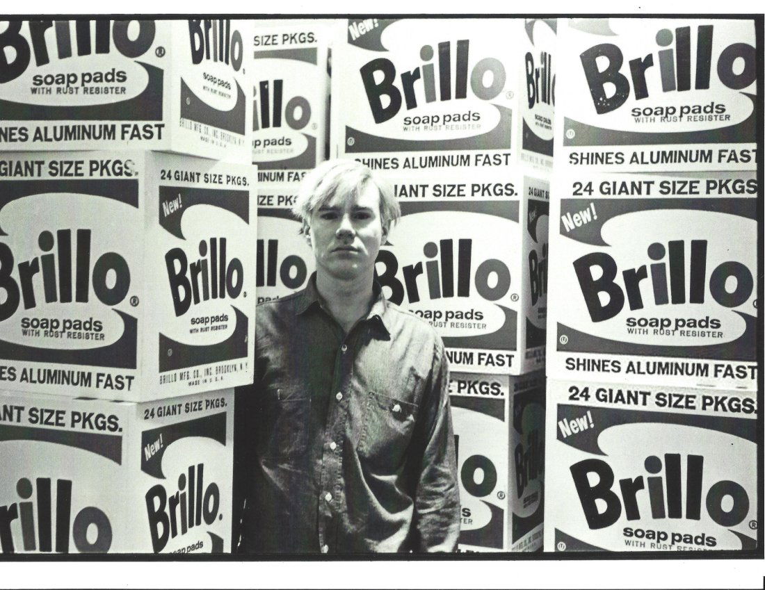 Andy Warhol And Brillo Boxes (s G 1964) Portrait Print Photography