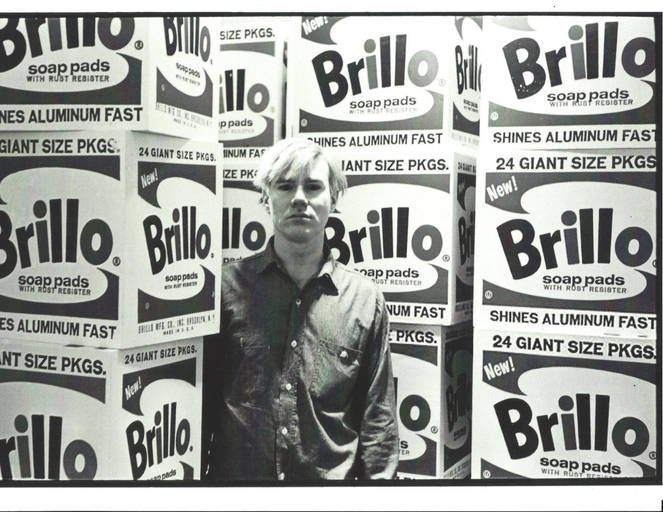 Andy Warhol And Brillo Boxes (s G 1964) Portrait Print Photography