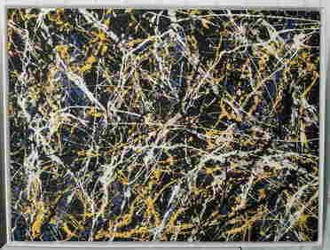 Jackson Pollock Abstract Painting On Canvas