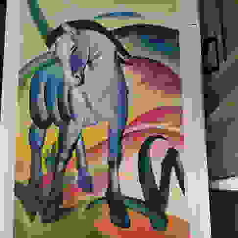 Franz Marc,blue Horse ,oil Painting On Canvas Auction