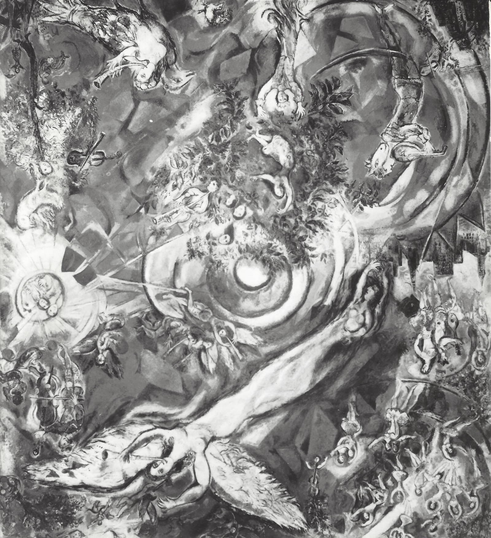 1966 Photo Marc Chagall Mural At The Foyer Of Metropolitan Opera House ...