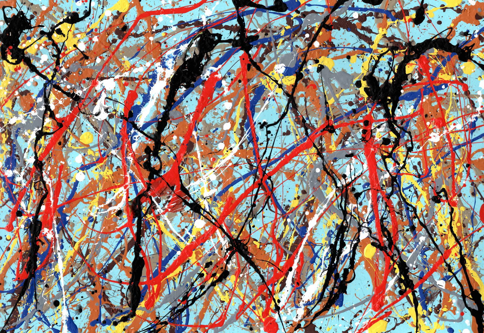 Jackson Pollock Abstract Painting On Paper Auction