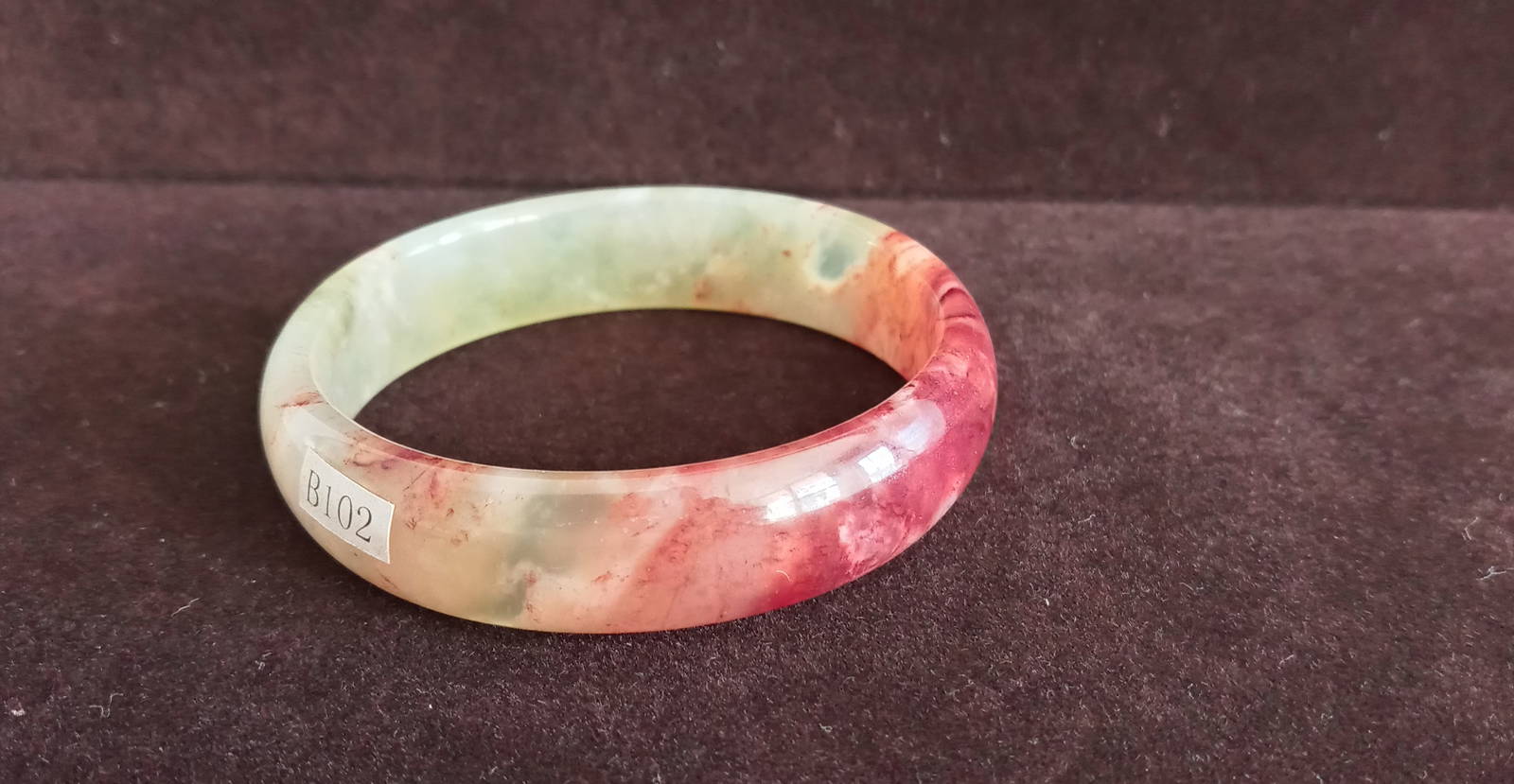 Old Natural Jade Red Blood Carved Bangle Bracelet. Auction