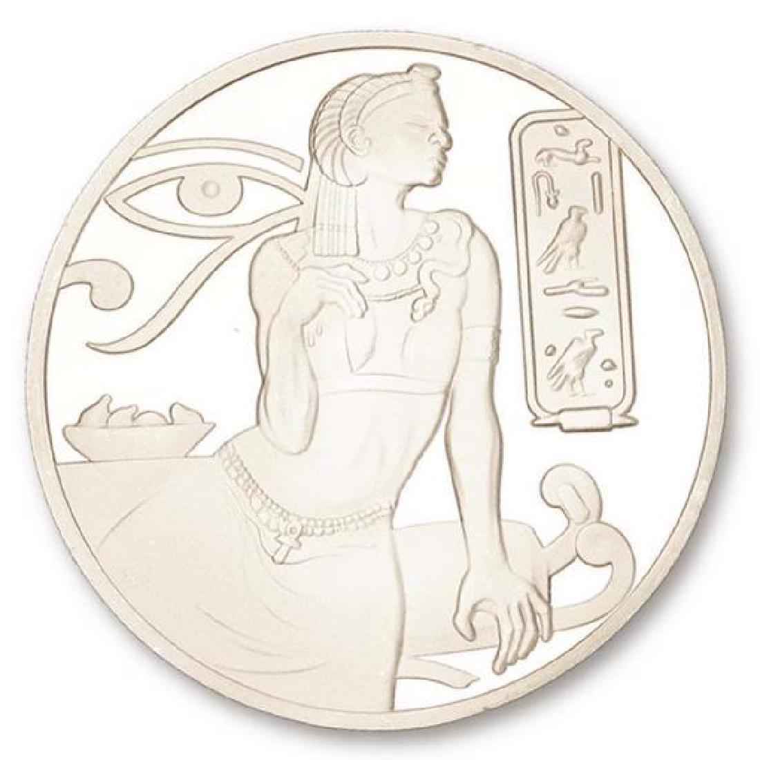 Ancient Egypt Cleopatra Silver Clad Coin