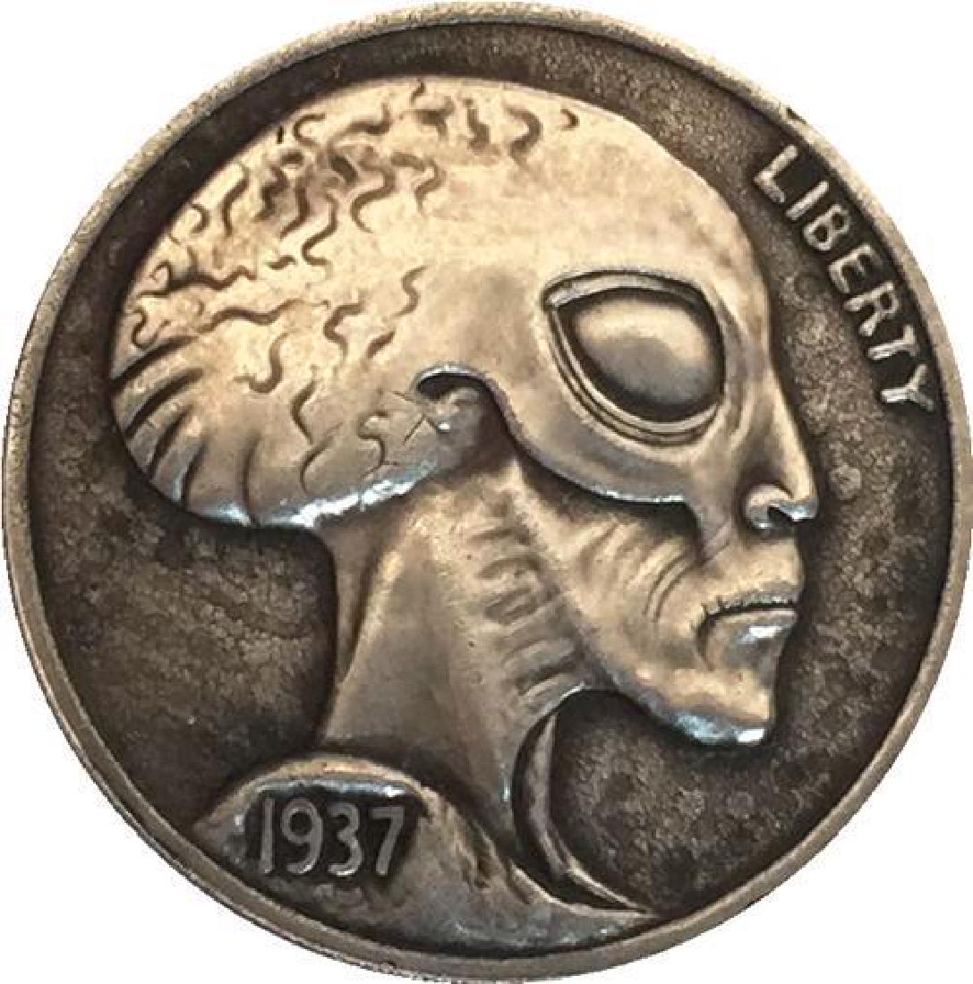 1937 Usa Alien Being Buffalo Coin
