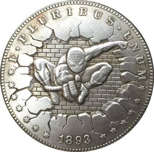 1893 Usa Spiderman Coin