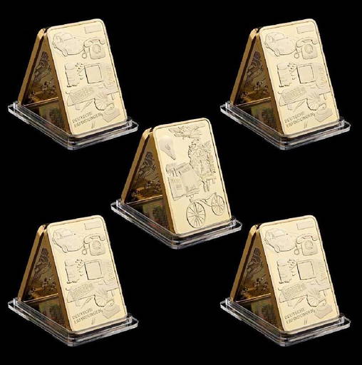 5 German New Inventions Gold Clad Bars