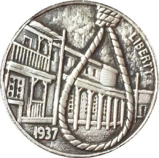 Usa Wild West Noose Buffalo Coin