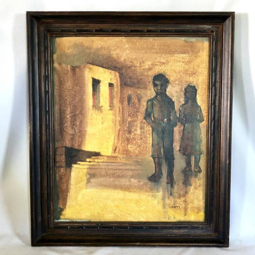 Signed Conti Oil Painting