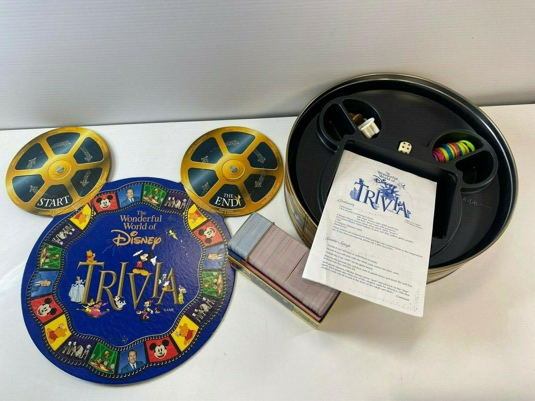 1977 The Wonderful World Of Disney Trivia Board Game Complete Gold ...