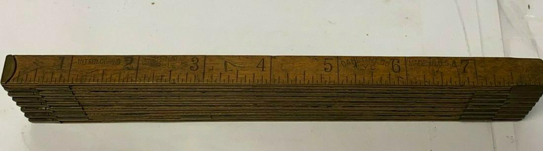 Vintage 1920s Dahl Mfg Co. Nyc Interlocking Master Slide Ruler