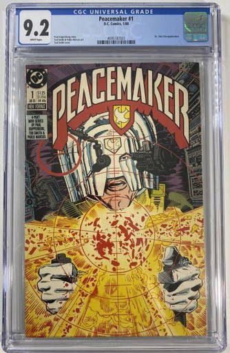 CGC Peacemaker 1 1/88 D.C. Comics Modern Grader Notes 9.2 WHITE - Dec ...