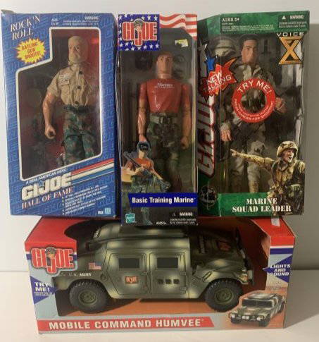 GI Joe Lot of 4 - 1 GI Joe Marine Squad Leader, with Voice FX ...