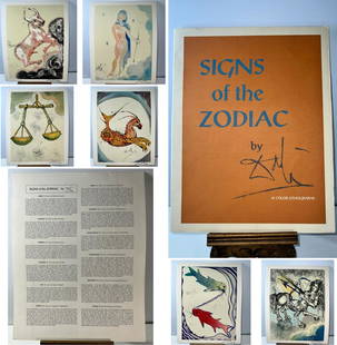 (12) Salvador Dali, The Dali Portfolio, Signs Of The Zodiac