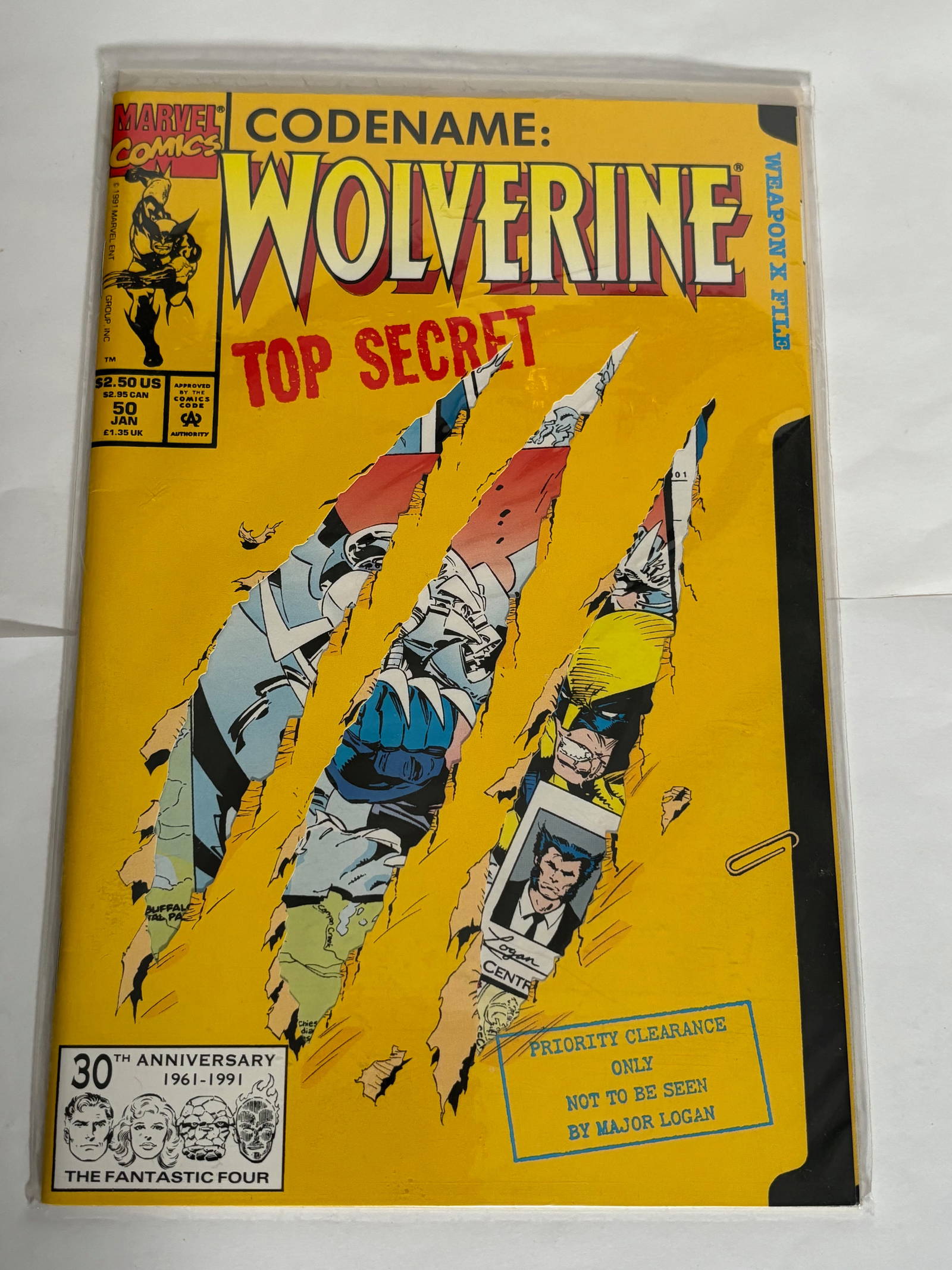 Codename: Wolverine Top Secret #50 - Marvel Comics - Jan 1992 Auction