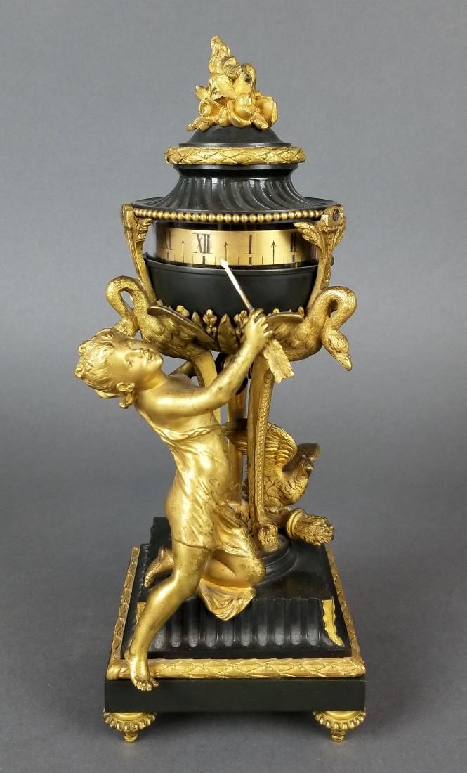 19th C. French Figural Bronze Rotary Clock