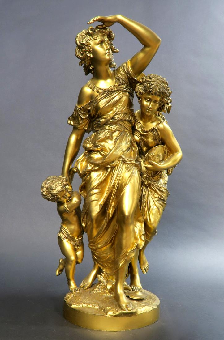 Monumental Mathurin Moreau (1822-1912) Sculpture.