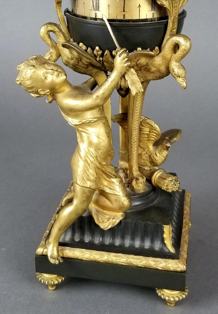 19th C. French Figural Bronze Rotary Clock