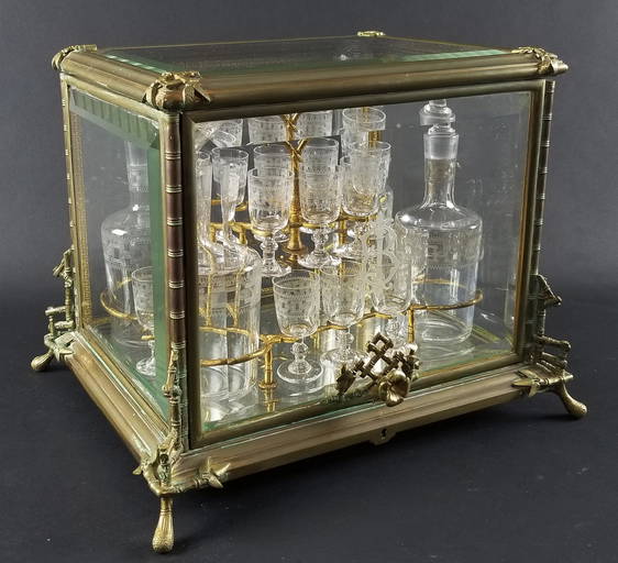 Late 19th C. French Gilt Bronze Mounted Glass Cave a - Feb 12, 2020 ...