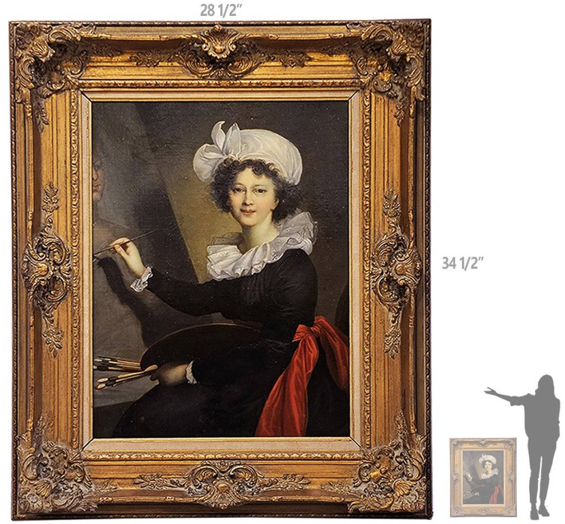 Buy After French Painter 'elisabeth Vigee Lebrun' Self Portrait Hand ...