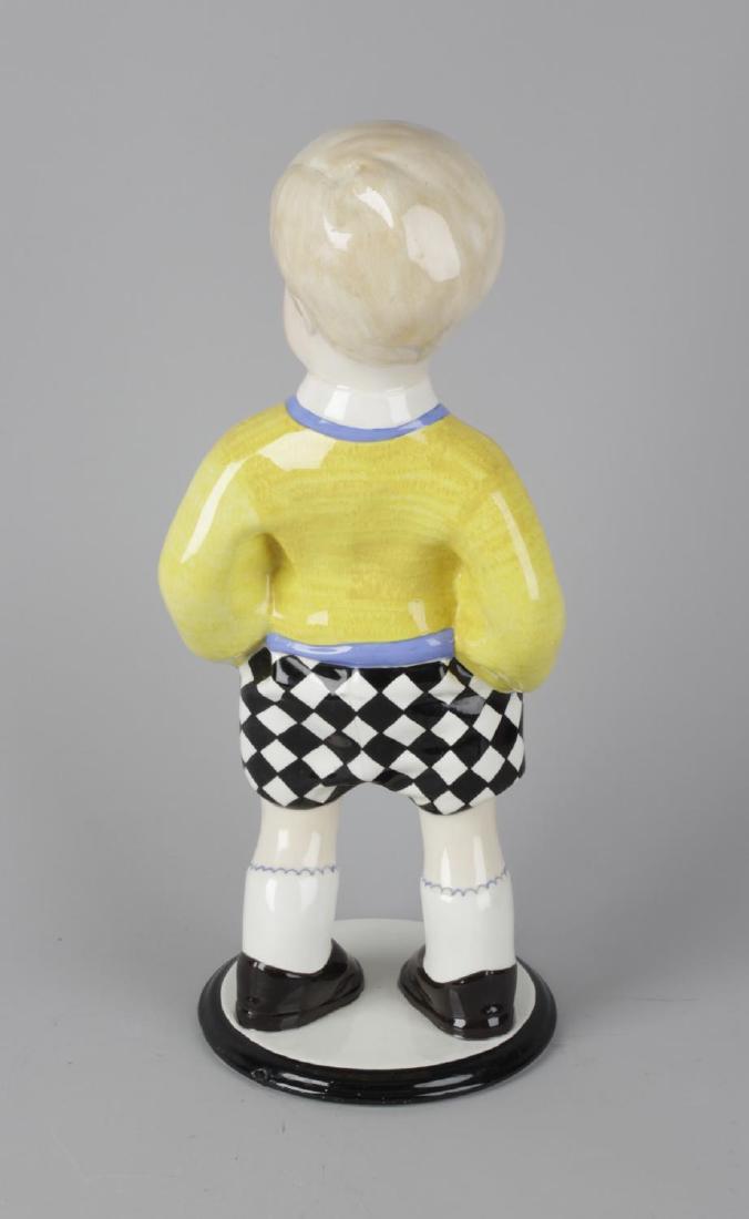 A fine large Italian Lenci pottery figure of a young