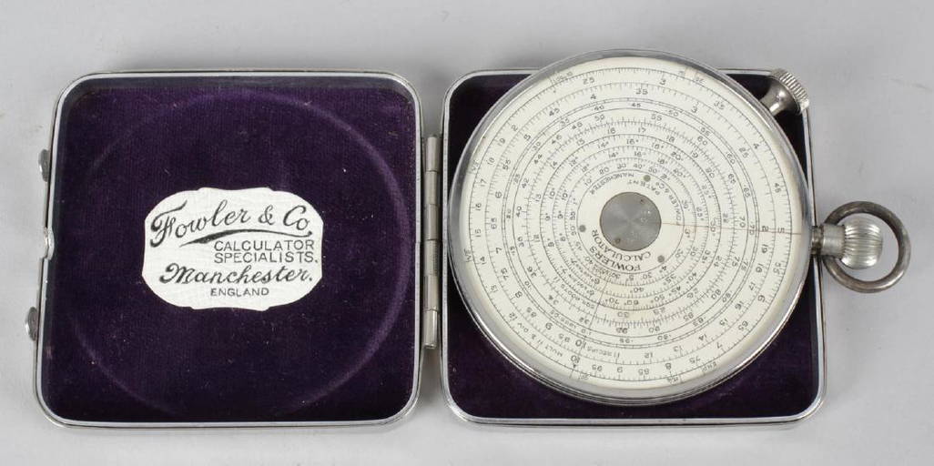 A Fowler's Long Scale Calculator, With Impressed Serial