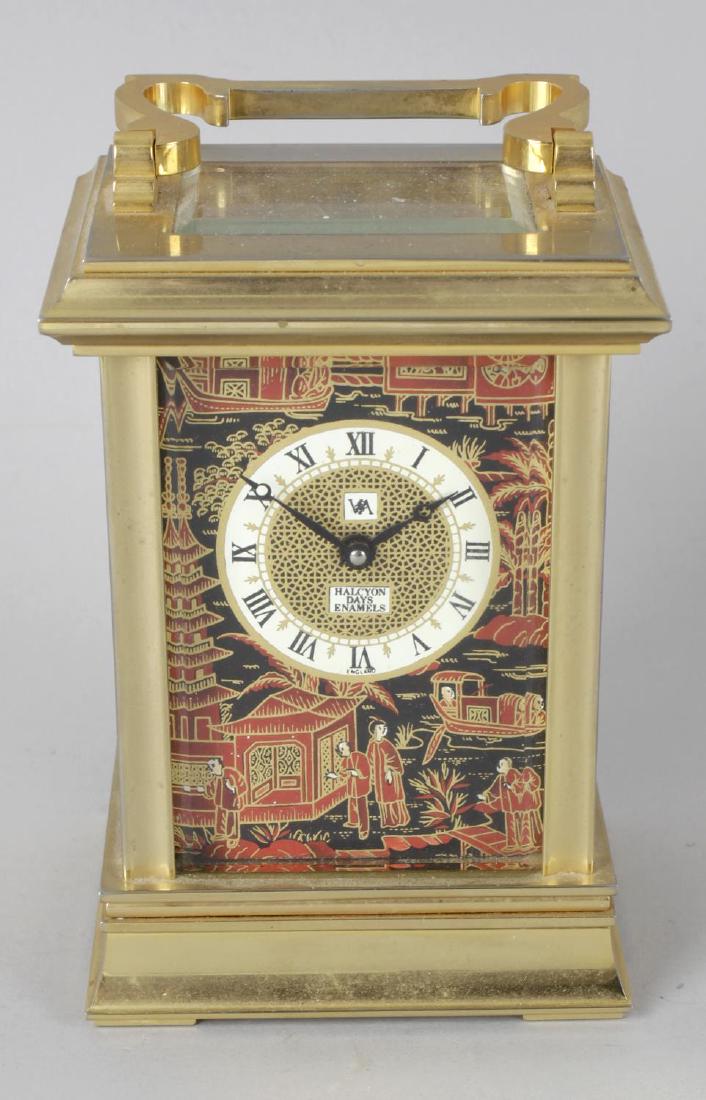 A Halcyon Days enamel carriage clock. The Roman dial - Mar 05, 2018 ...