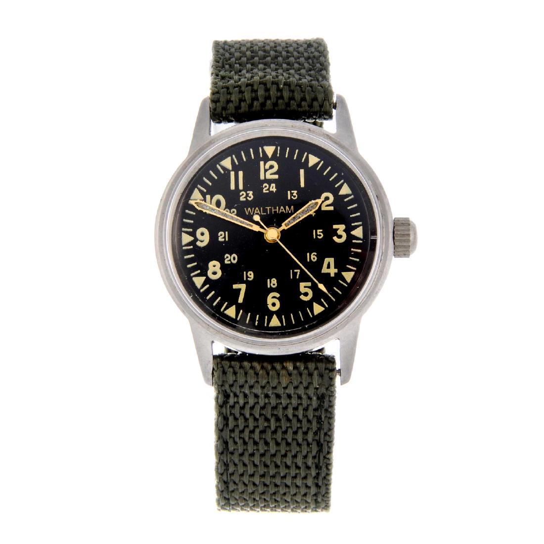 WALTHAM - a military issue wrist watch. Stainless steel