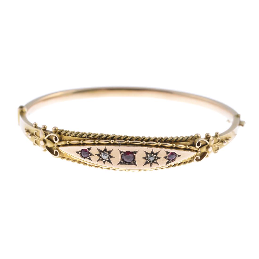 An early 20th century 9ct gold composite gem and