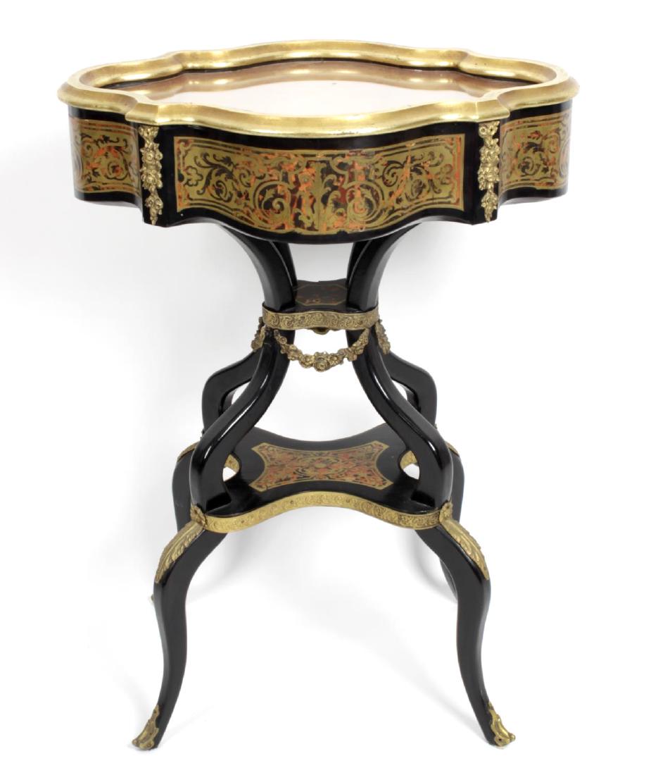 An Early 20th Century Ebonsied And Boulle Work