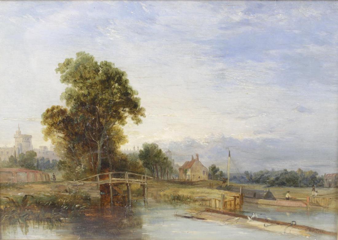 J. B. Pyne (1800-1870), an oil painting on canvas,