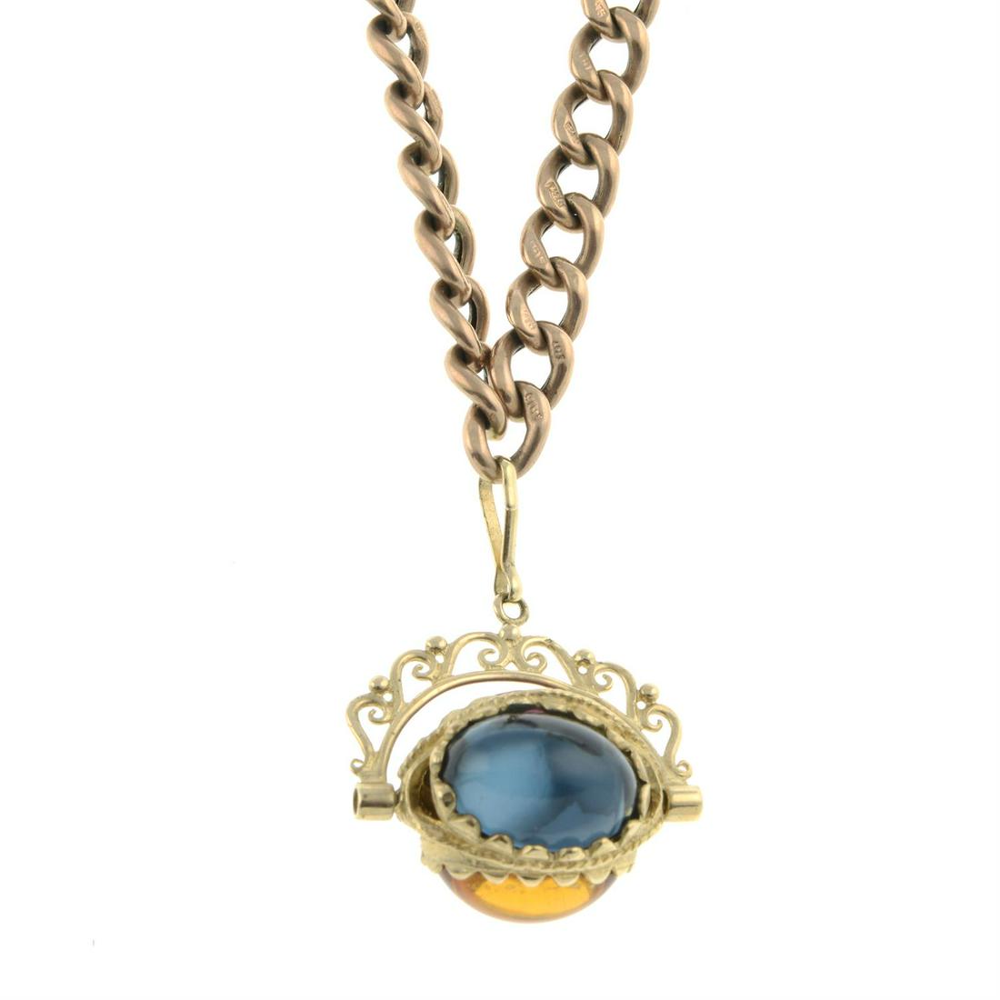 An Early 20th Century 9ct Gold Albert Chain, With T-bar, With Later ...