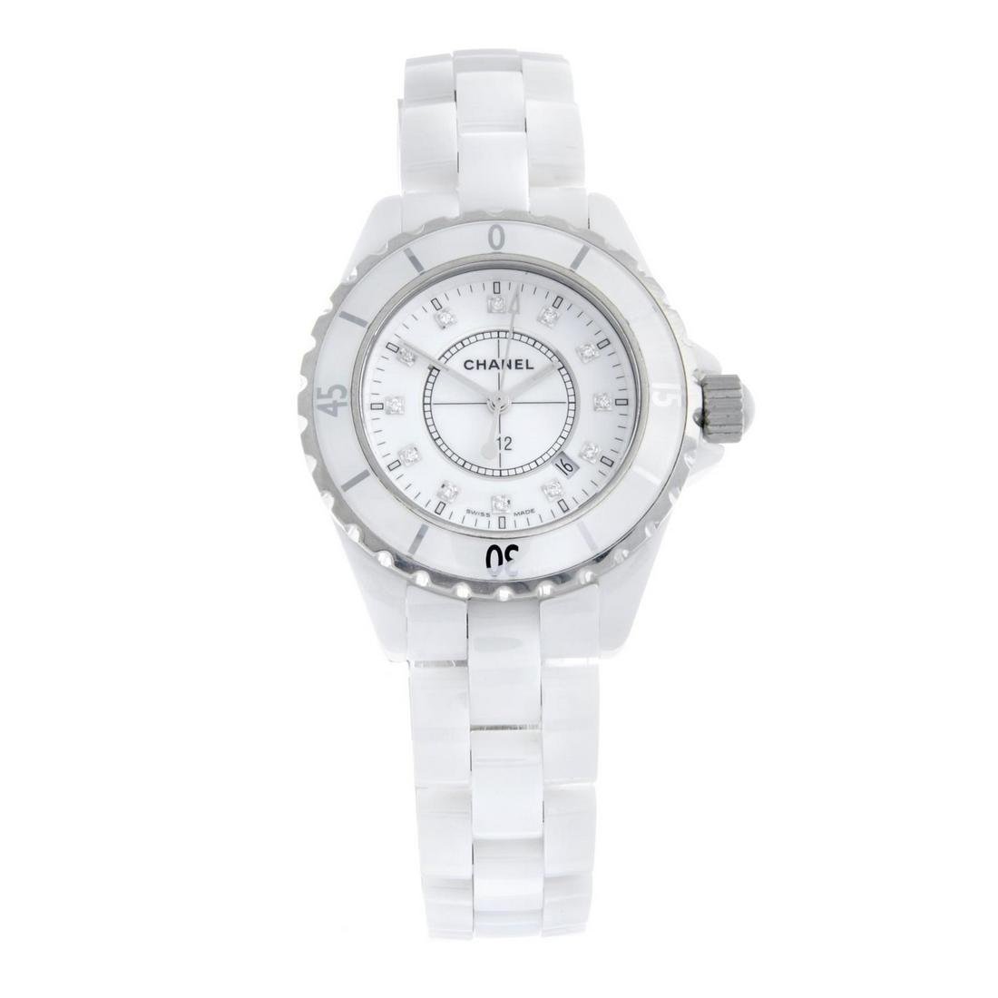 Chanel - A J12 Bracelet Watch. Ceramic Case With Bi-material Calibrated ...