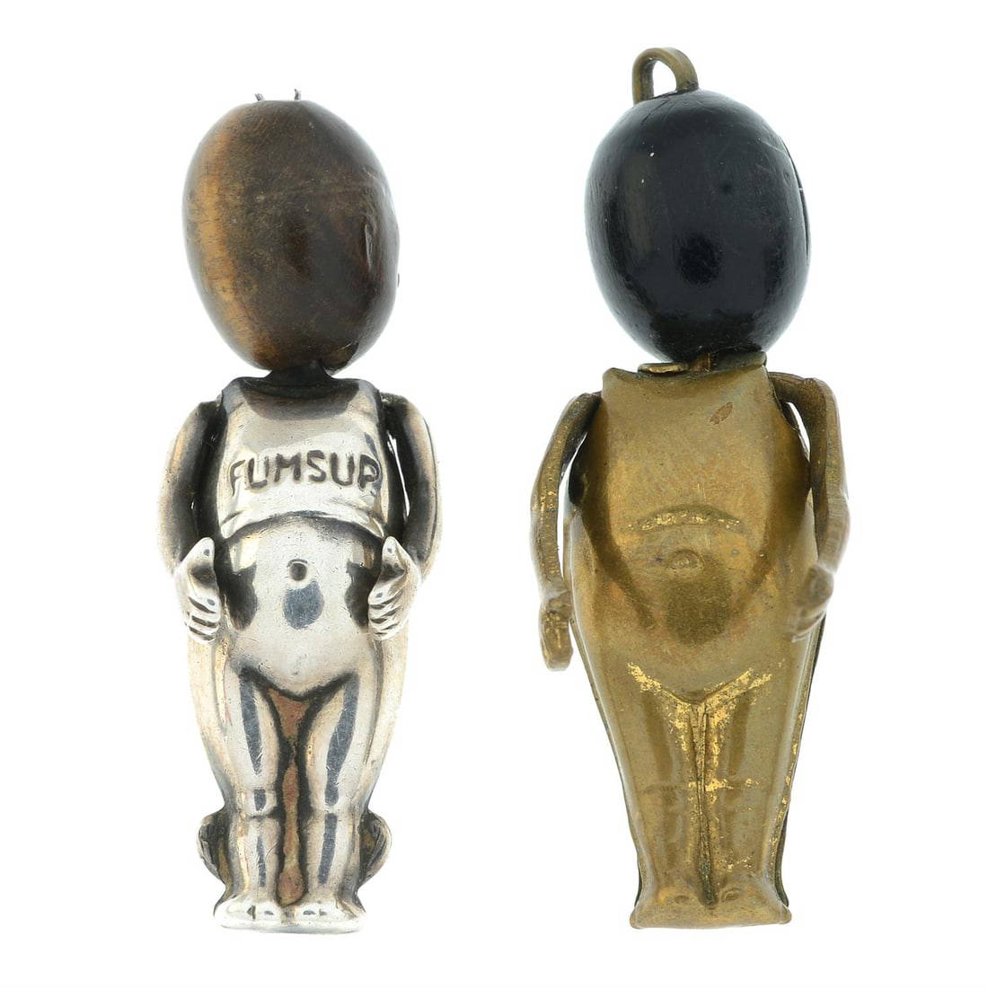 Two Early 20th Century 'fumsup' Good Luck Charms. Auction