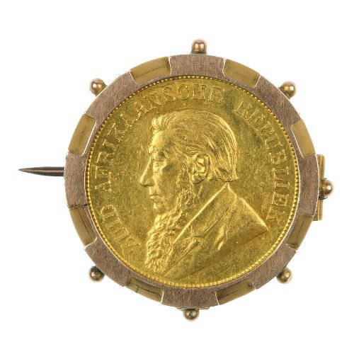 South Africa, Zar, 1 Pond 1894, Mounted.