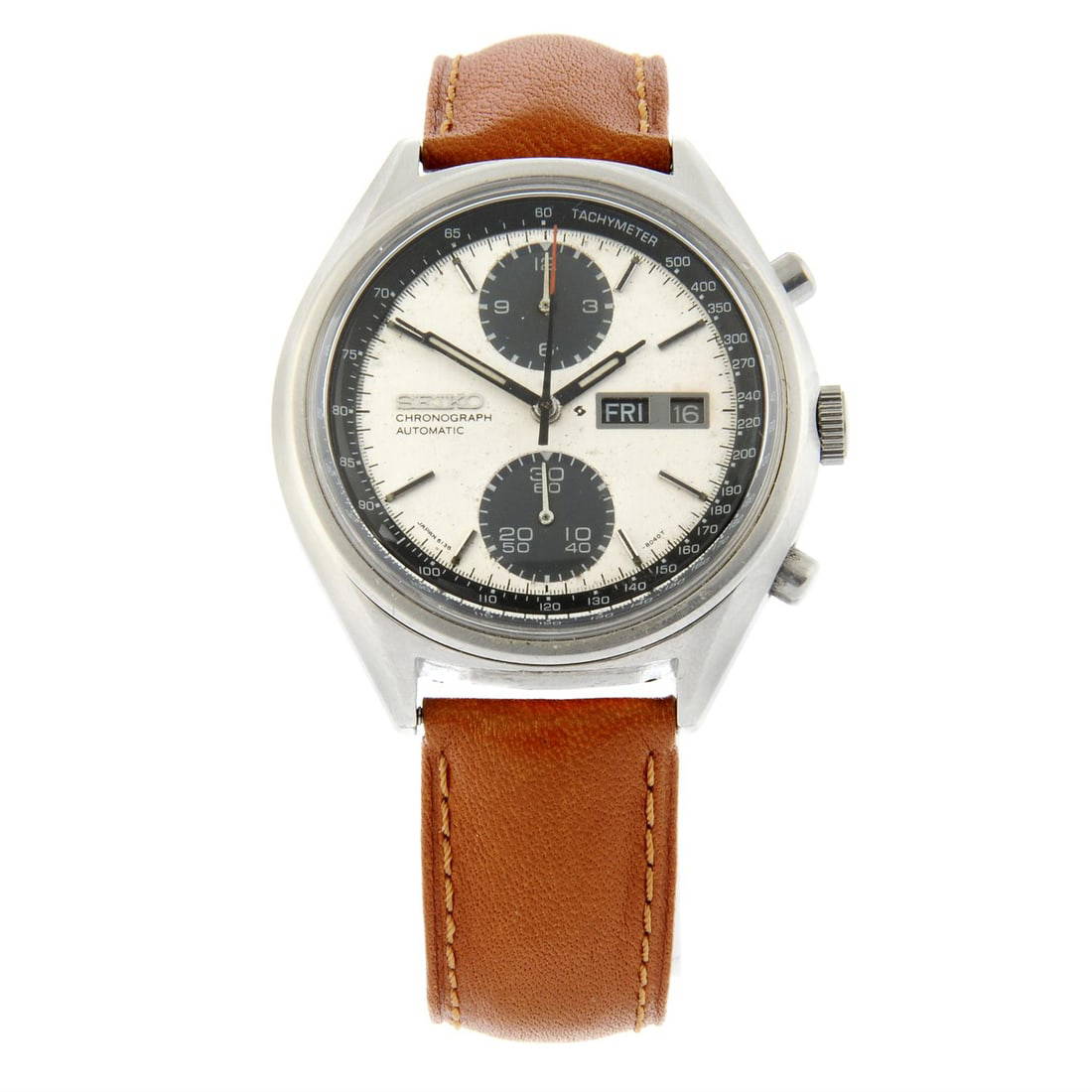Seiko - A 'panda' Chronograph Watch, 40mm. Auction