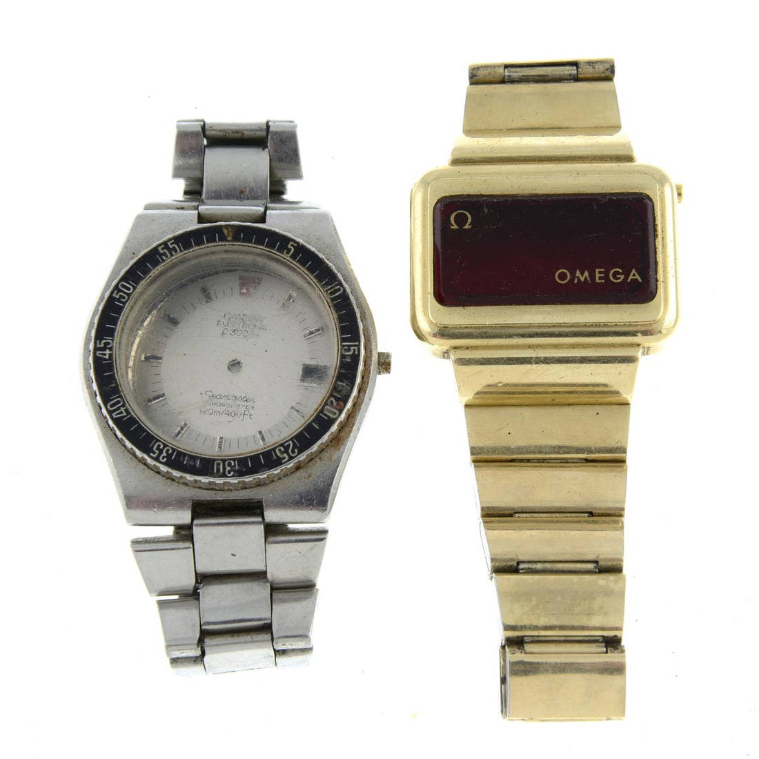 A Group Of Twelve Omega Watch Cases And A Bracelet Watch. Auction