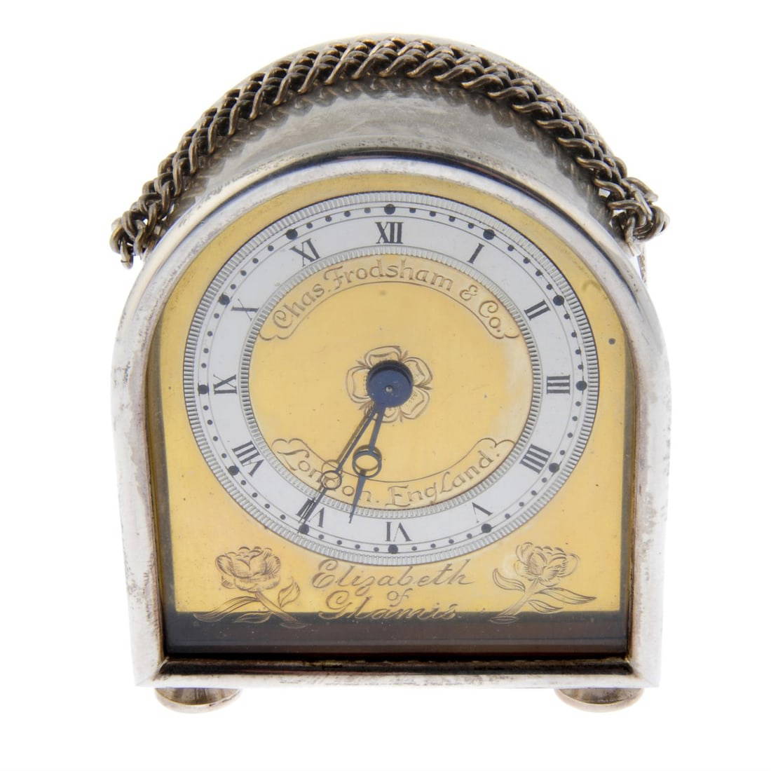 A Desk Clock Signed Chas. Frodsham & Co, 70mm. Auction