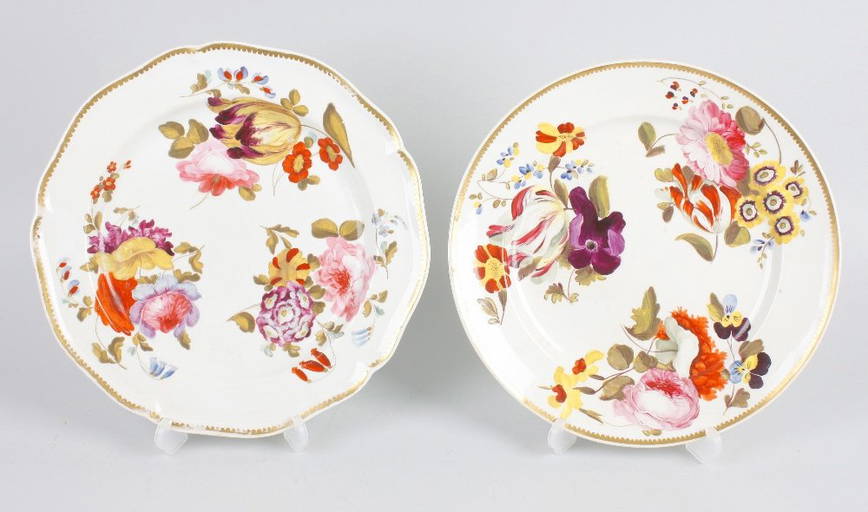 Two 19th Century Derby Plates