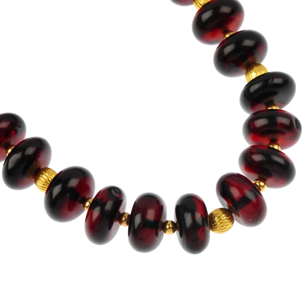 Two Reconstituted Amber Bead Necklaces And A Treated