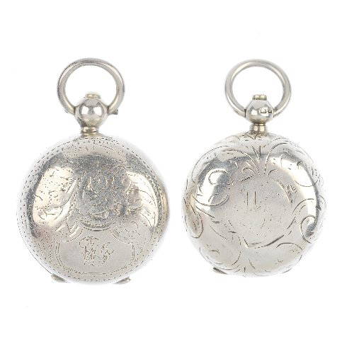 Two Early 20th Century Silver Sovereign Cases.