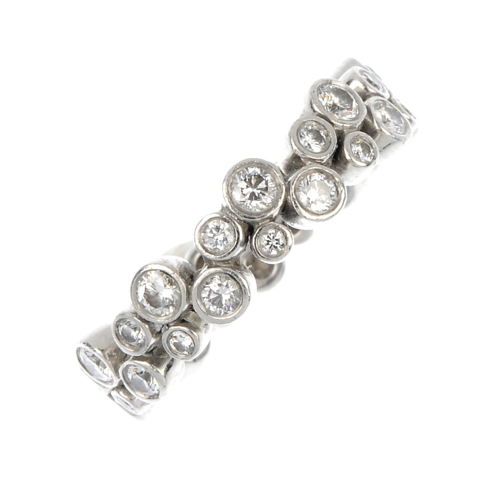TIFFANY & CO. - a diamond 'Bubbles' band ring.