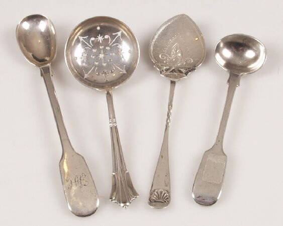 Four Assorted Spoons, To Include A Fidd