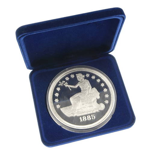 Usa, Trade Dollar 1885, One Pound Fine Silver.