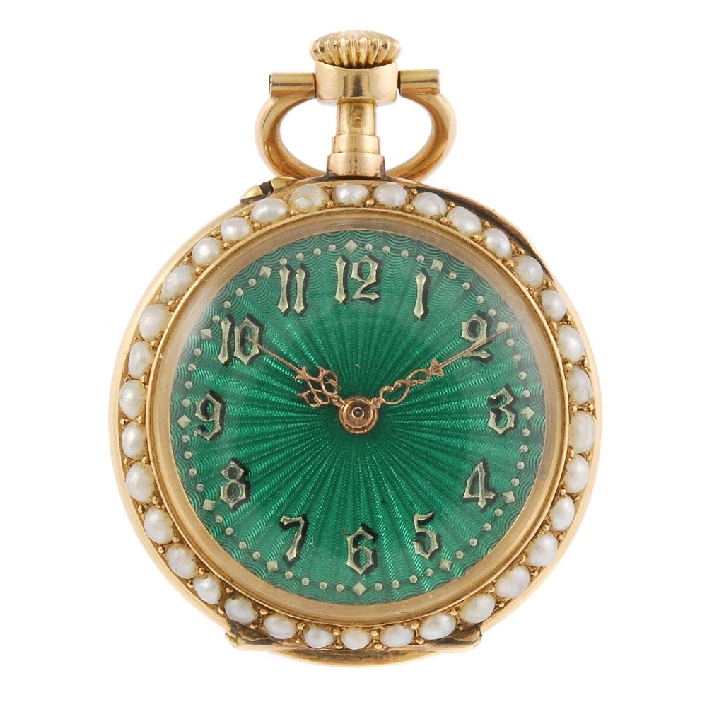 An open face fob watch by Marc Chantre.