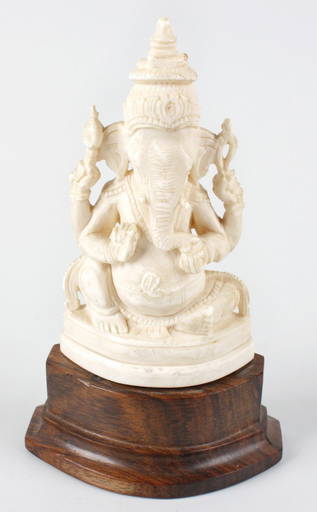 An Indian Carved Ivory Figure