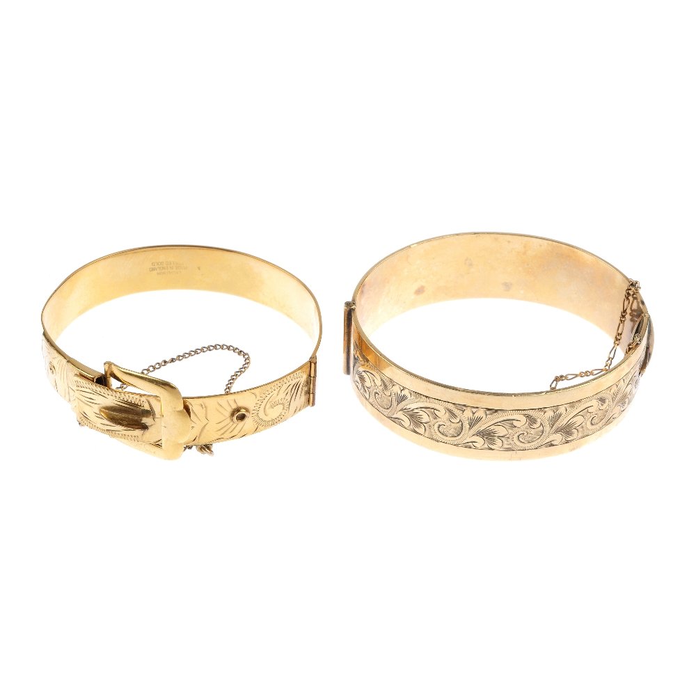 Two Rolled Gold Bangles.
